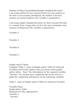 STAT200 Assignment #1 - Descriptive Statistics Analysis Plan - Te.docx