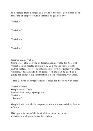 STAT200 Assignment #2 - Descriptive Statistics Analysis and.docx