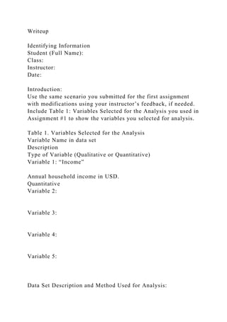 STAT200 Assignment #2 - Descriptive Statistics Analysis and.docx