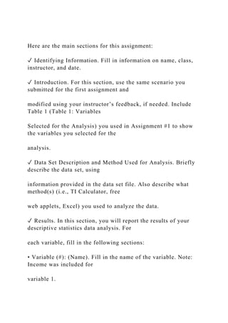 STAT200 Assignment #2 - Descriptive Statistics Analysis Write.docx | Personal Finance