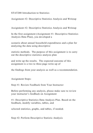 STAT200 Assignment #2 - Descriptive Statistics Analysis Writeup -.docx