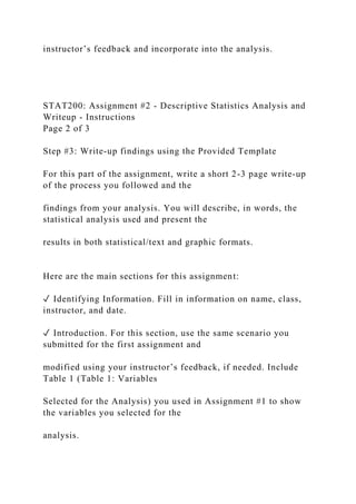STAT200 Assignment #2 - Descriptive Statistics Analysis Writeup -.docx