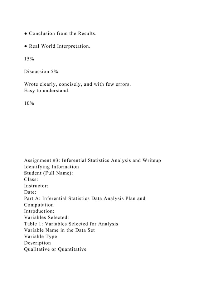 STAT200 Assignment #3 - Inferential Statistics Analysis an.docx