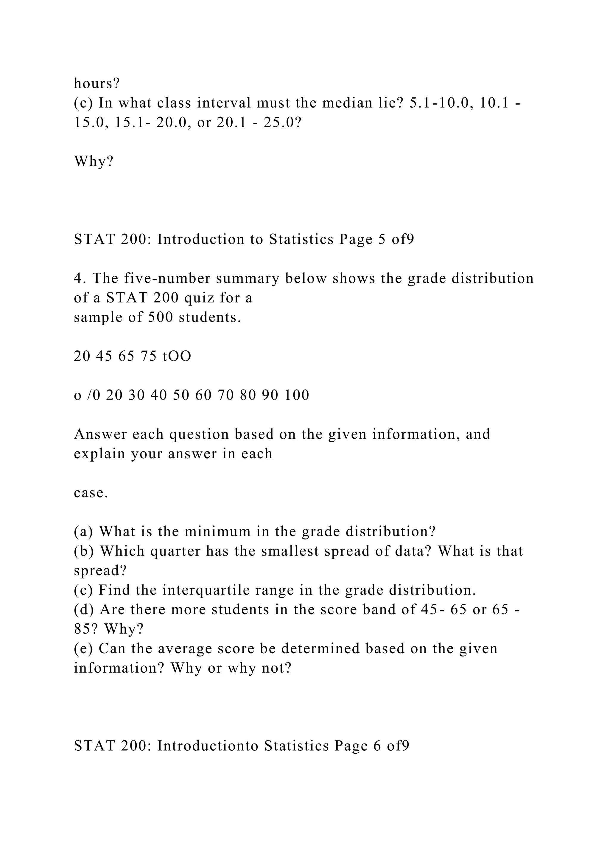 STAT 200 Introduction to Statistics Page 1 of91. True or .docx