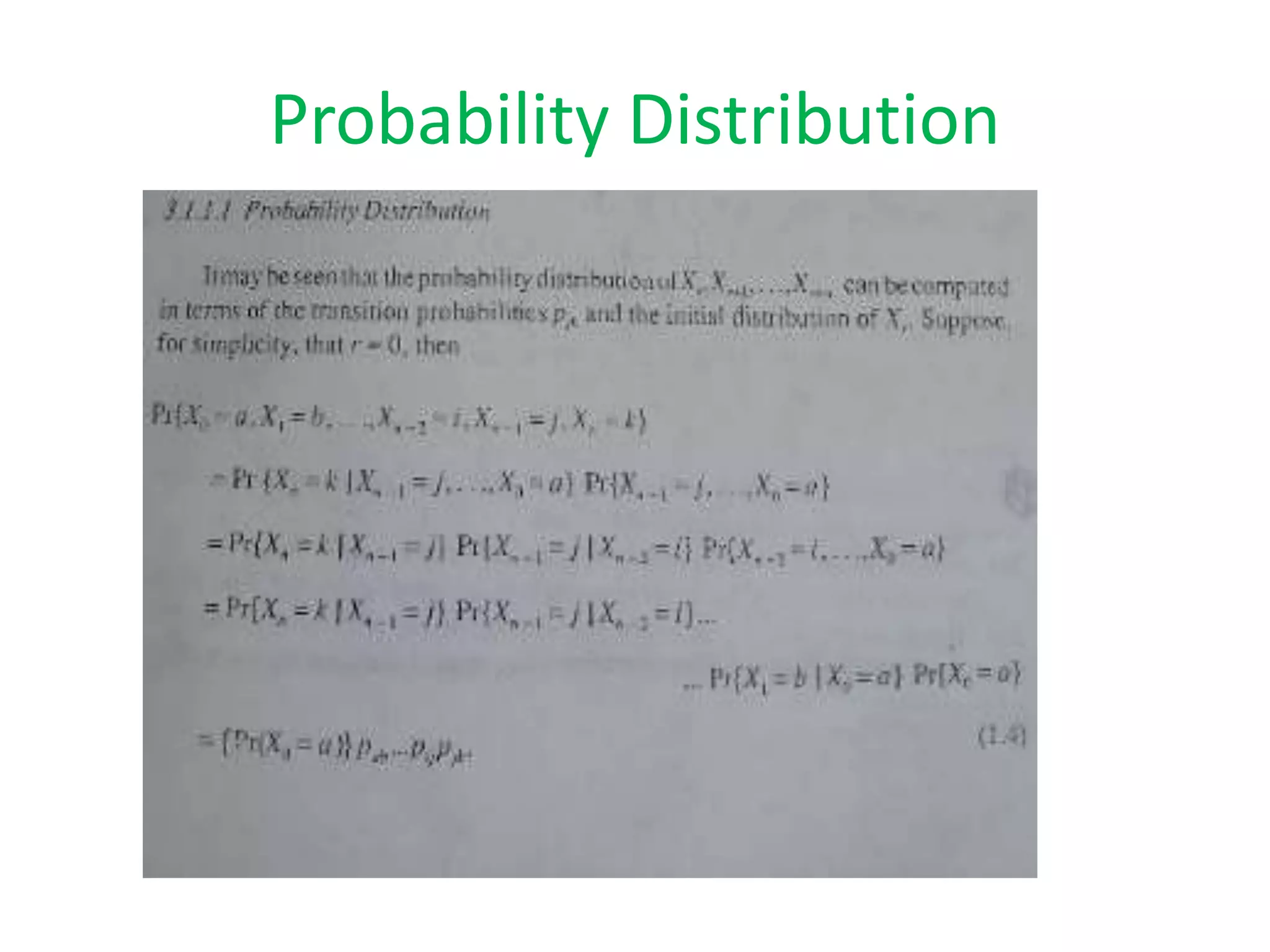 Stat 2153 Stochastic Process And Markov Chain Pptx Physics Science