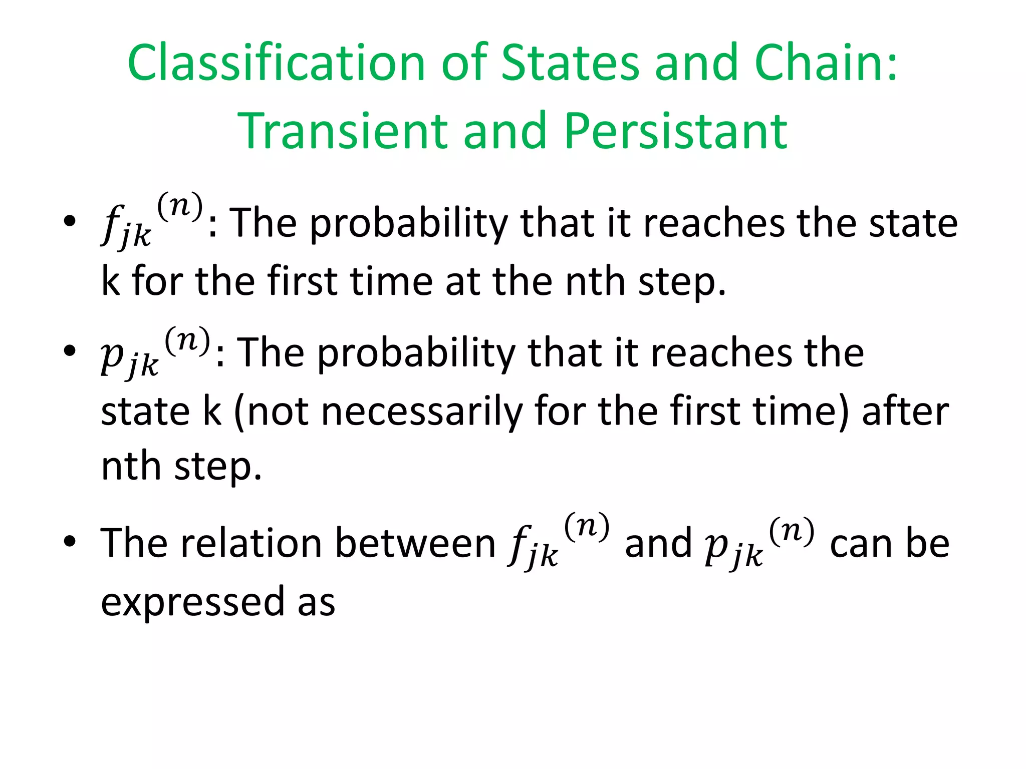 Stat 2153 Stochastic Process And Markov Chain Pptx Physics Science