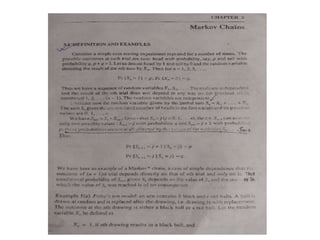 Stat 2153 Stochastic Process and Markov chain | PPTX