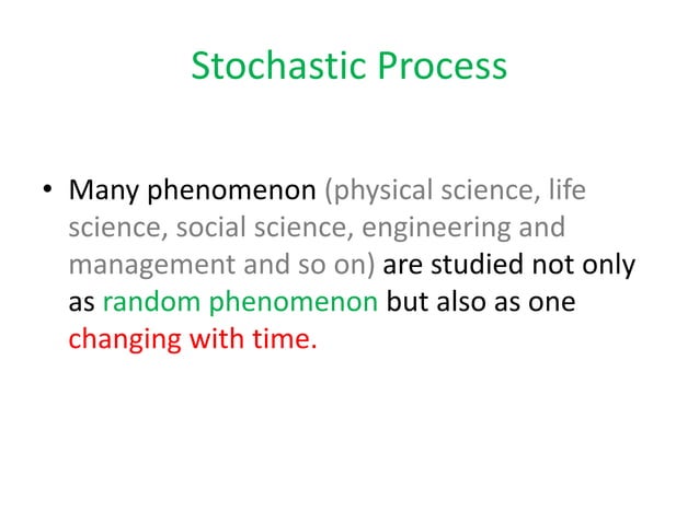 Stat 2153 Stochastic Process and Markov chain | PPTX | Physics | Science