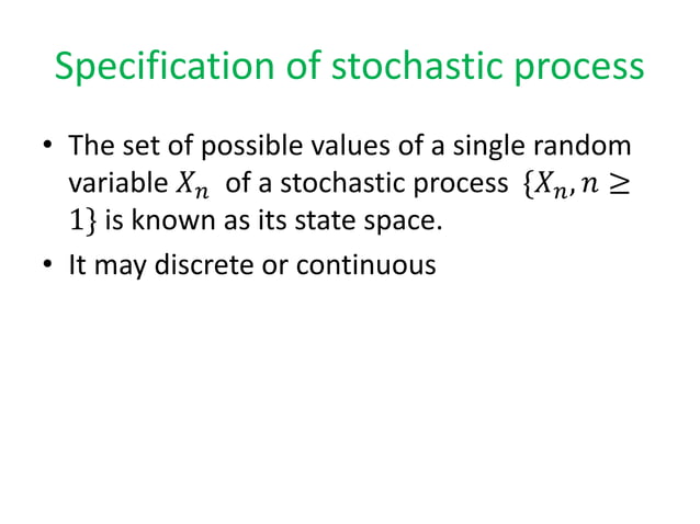 Stat 2153 Stochastic Process and Markov chain | PPTX | Physics | Science