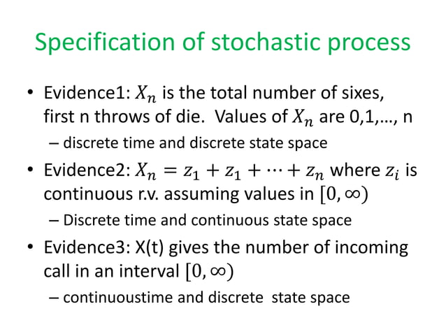 Stat 2153 Stochastic Process and Markov chain | PPTX | Physics | Science