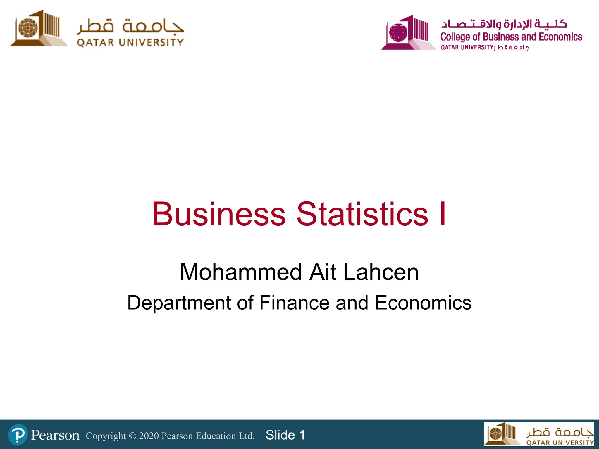 Business Statistics 1 chapter 1: Introduction | PDF