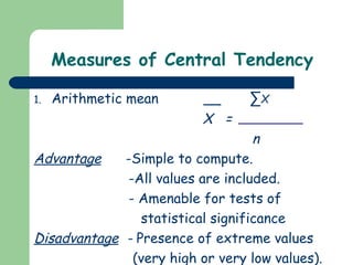 Stat3 central tendency & dispersion | PPT