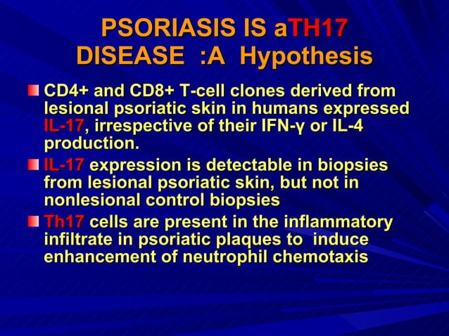 Stat3protein & immunocompetent cells in psoriasis pathogenesis | PPT