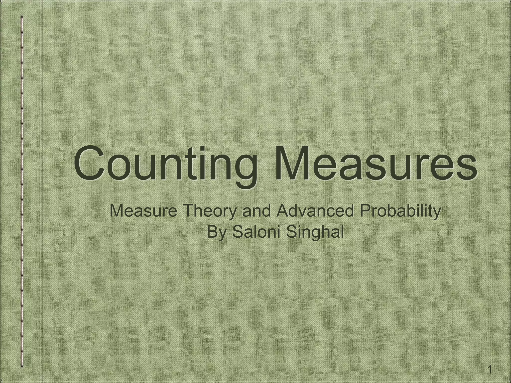 Counting Measure | PPTX