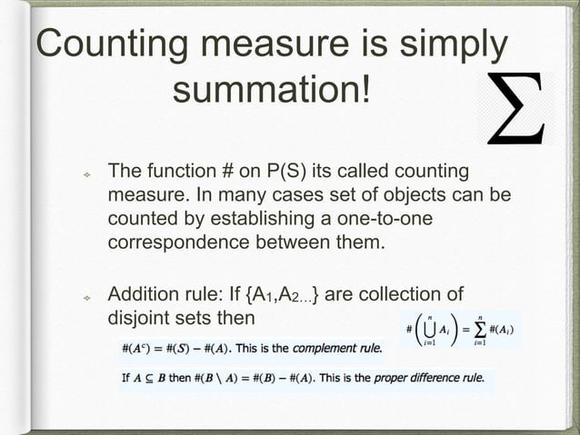 Counting Measure | PPT