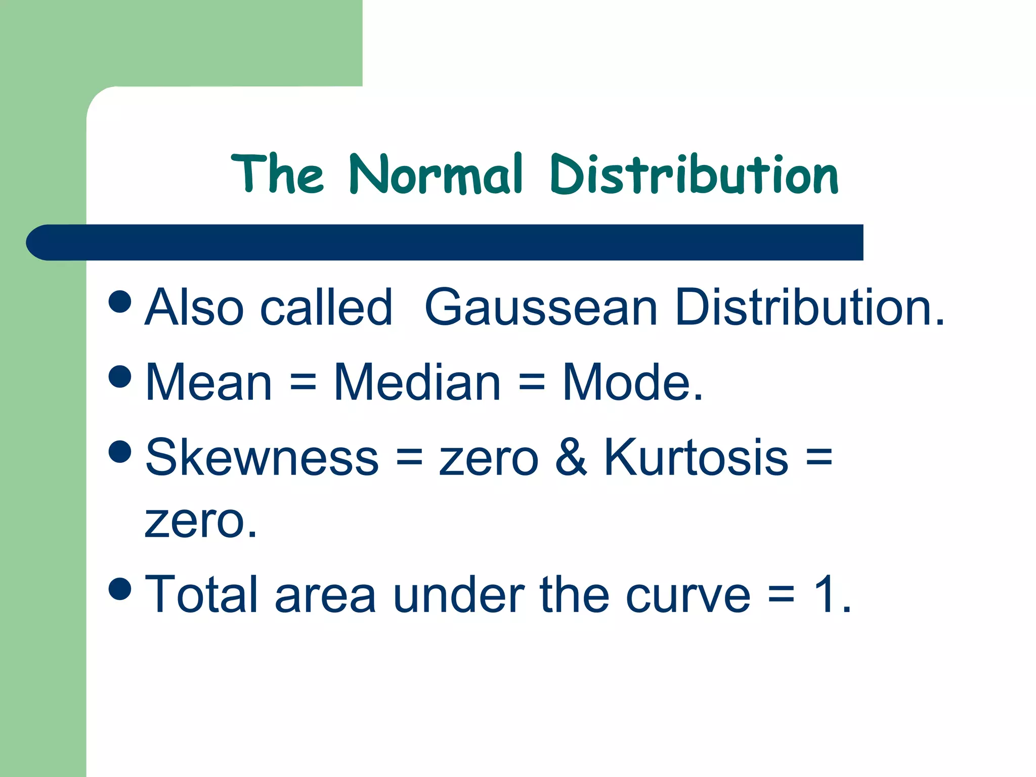 Stat 4 the normal distribution & steps of testing hypothesis | PPT ...