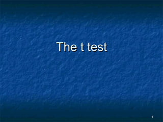 Stat5 the t test | PPT
