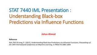 STAT7440StudentIMLPresentationJishan.pptx | Computing | Technology & Computing