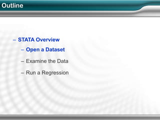 STATA - Introduction | PPTX