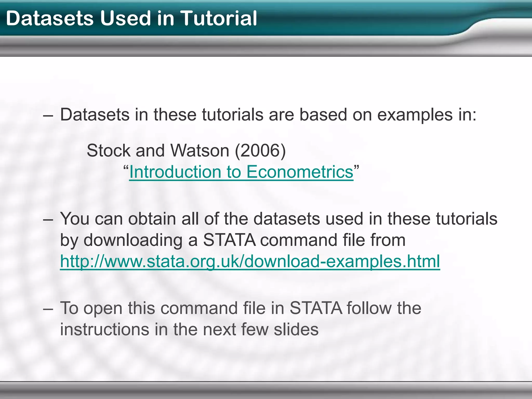 STATA - Download Examples | PPTX
