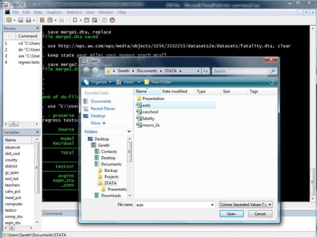 STATA - Importing Data | PPTX