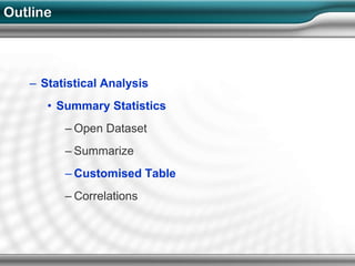 STATA - Summary Statistics | PPTX | Technology & Computing