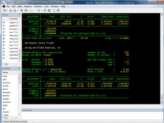 STATA - Panel Regressions | PPTX