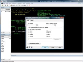 STATA - Time Series Analysis | PPT
