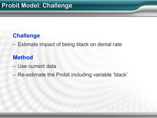 STATA - Probit Analysis | PPTX