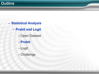 STATA - Probit Analysis | PPTX