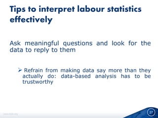 Analysis and interpretation of labour statistics | PPTX