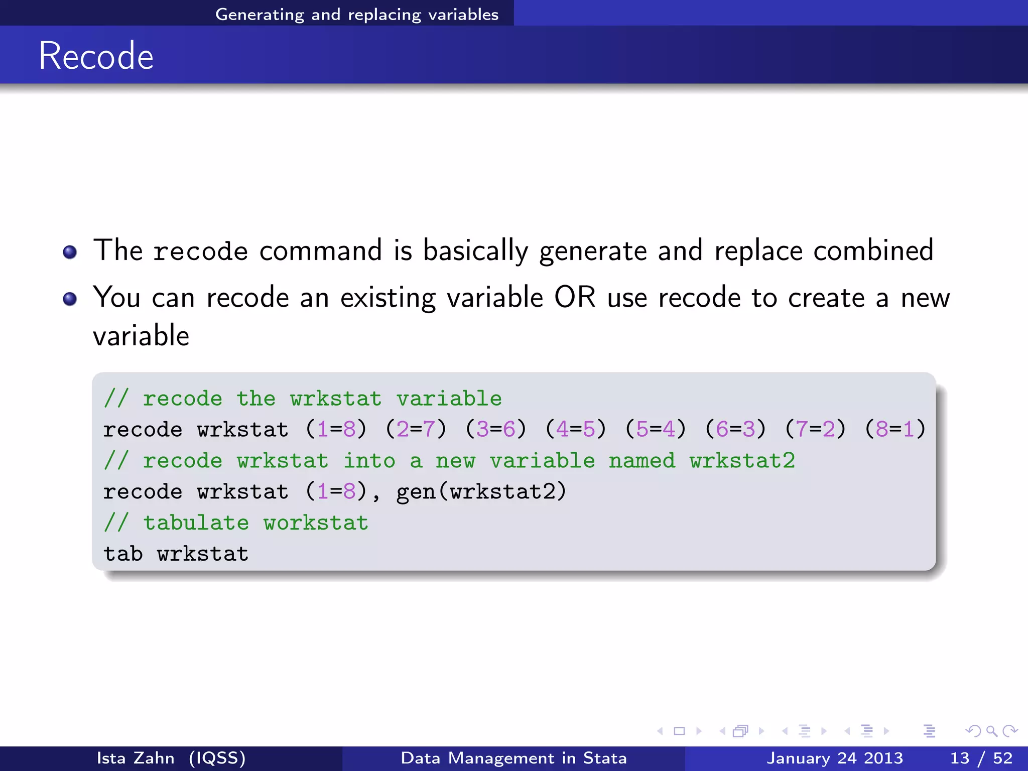 Data management in Stata | PDF