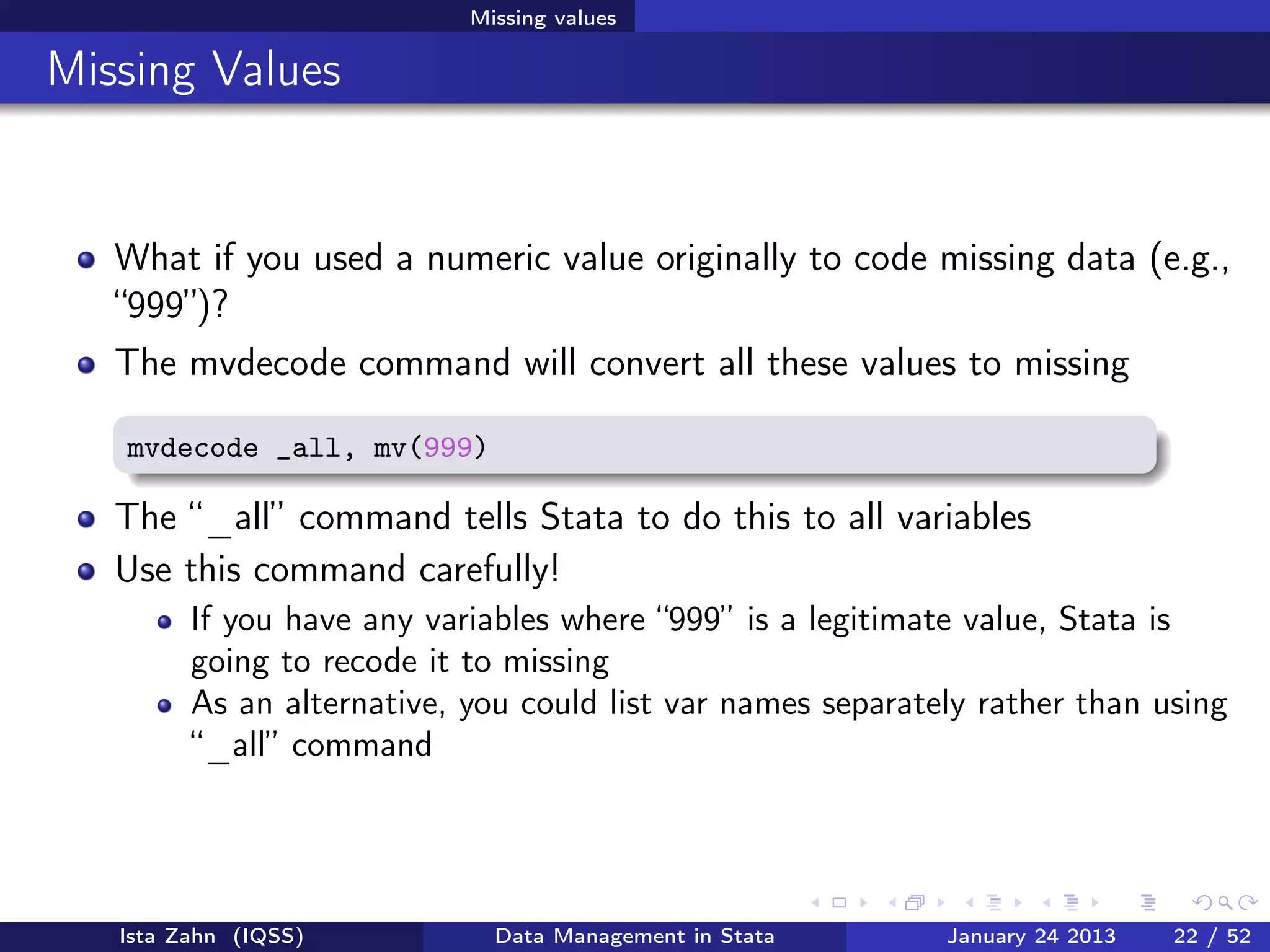 Data management in Stata | PDF