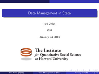 Data management in Stata | PDF