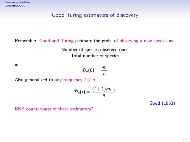 Species Sampling Models In Bayesian Nonparametrics