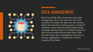 R vs SPSS: Which One is The Best Statistical Language | PPT