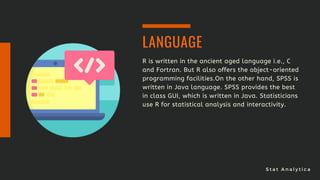 R vs SPSS: Which One is The Best Statistical Language | PPT