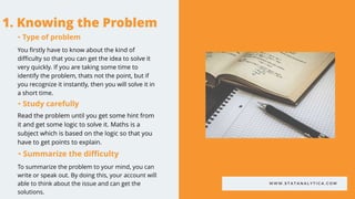 Top 3 Tips on How to Solve Math Problems | PPT