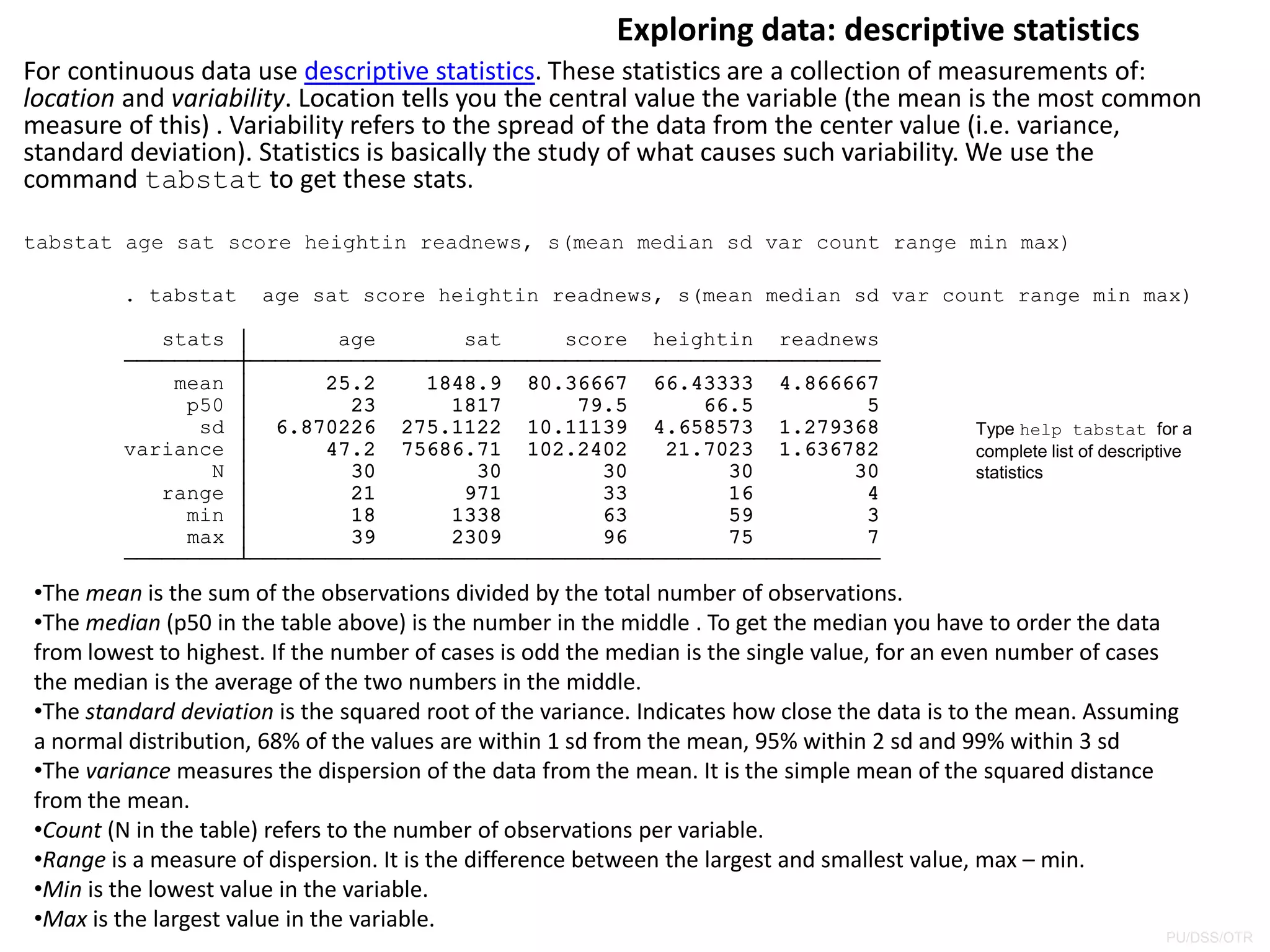 Stata tutorial | PDF