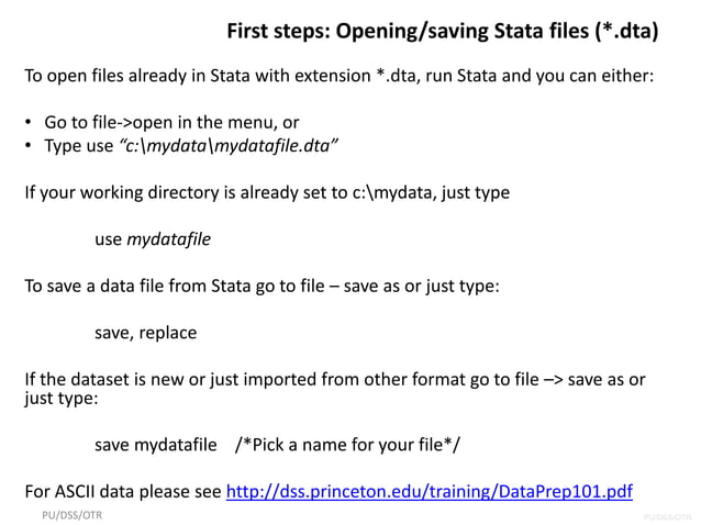 Stata tutorial | PDF | Operating Systems | Computer Software and Applications