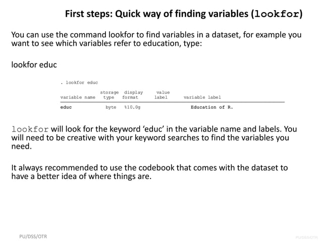 Stata Tutorial Pdf Operating Systems Computer Software And
