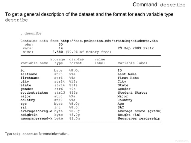 Stata Tutorial Pdf Operating Systems Computer Software And