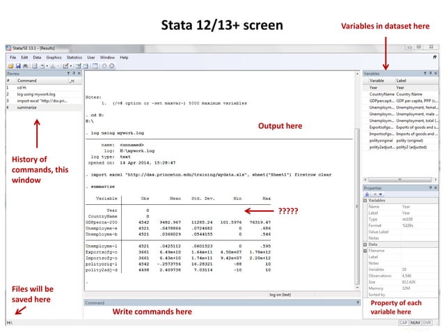 Stata Tutorial Pdf Operating Systems Computer Software And 9662