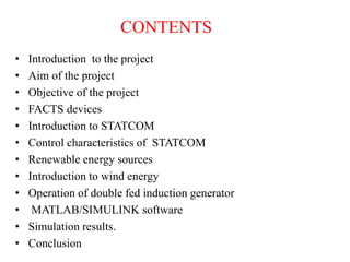 Statcom control scheme for power quality improvement of grid connected ...