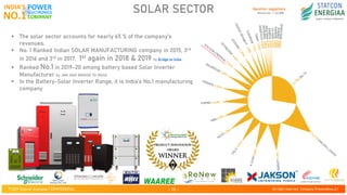 STATCON ENERGIAA_Company Presentation _ EN _ Sep _ 2020 | PDF