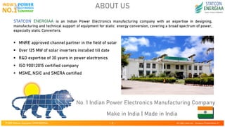 STATCON ENERGIAA_Company Presentation _ EN _ Sep _ 2020 | PDF