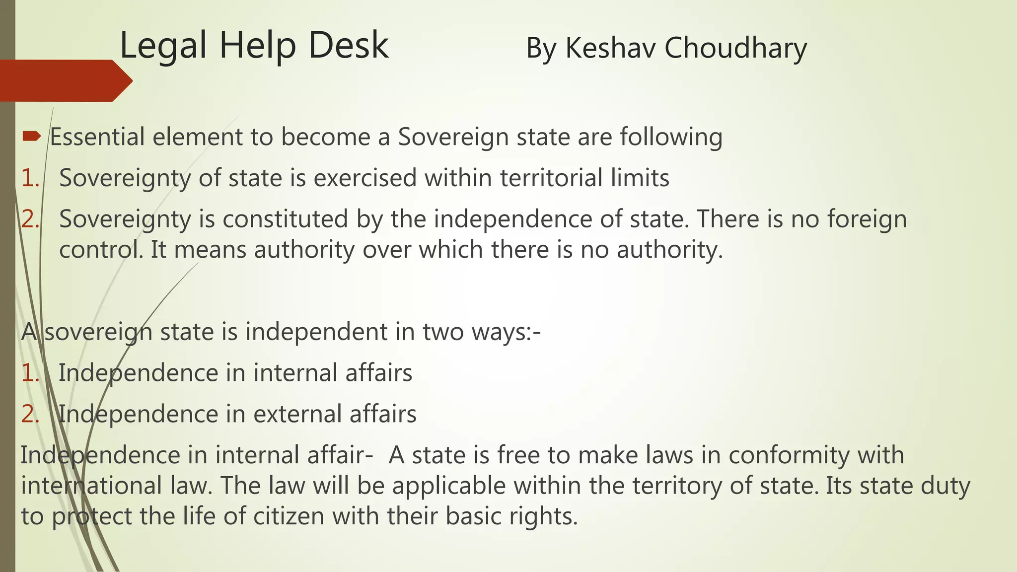 State - International law | PPTX