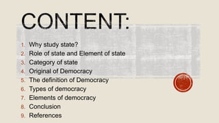 State and Democracy | PPTX