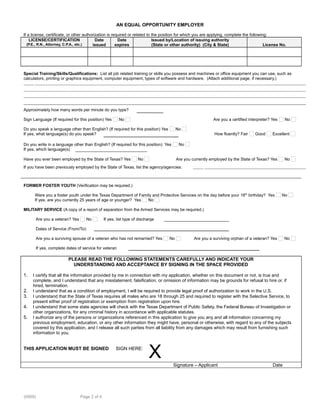 State application | DOC