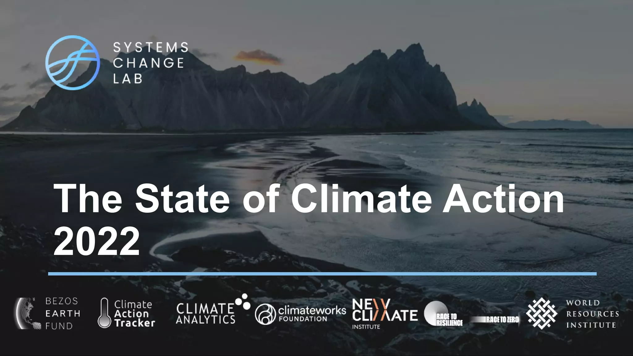 The State of Climate Action 2022 Webinar | PPTX